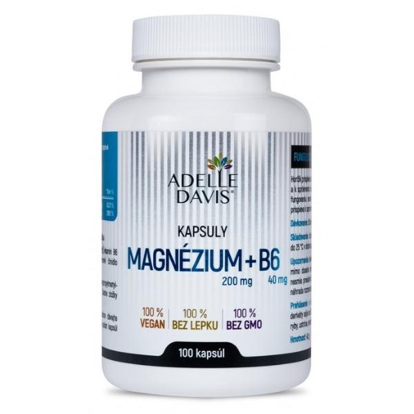 Adelle Davis hořčík 200 mg a vitamín B6 40 mg | Vegmart.cz