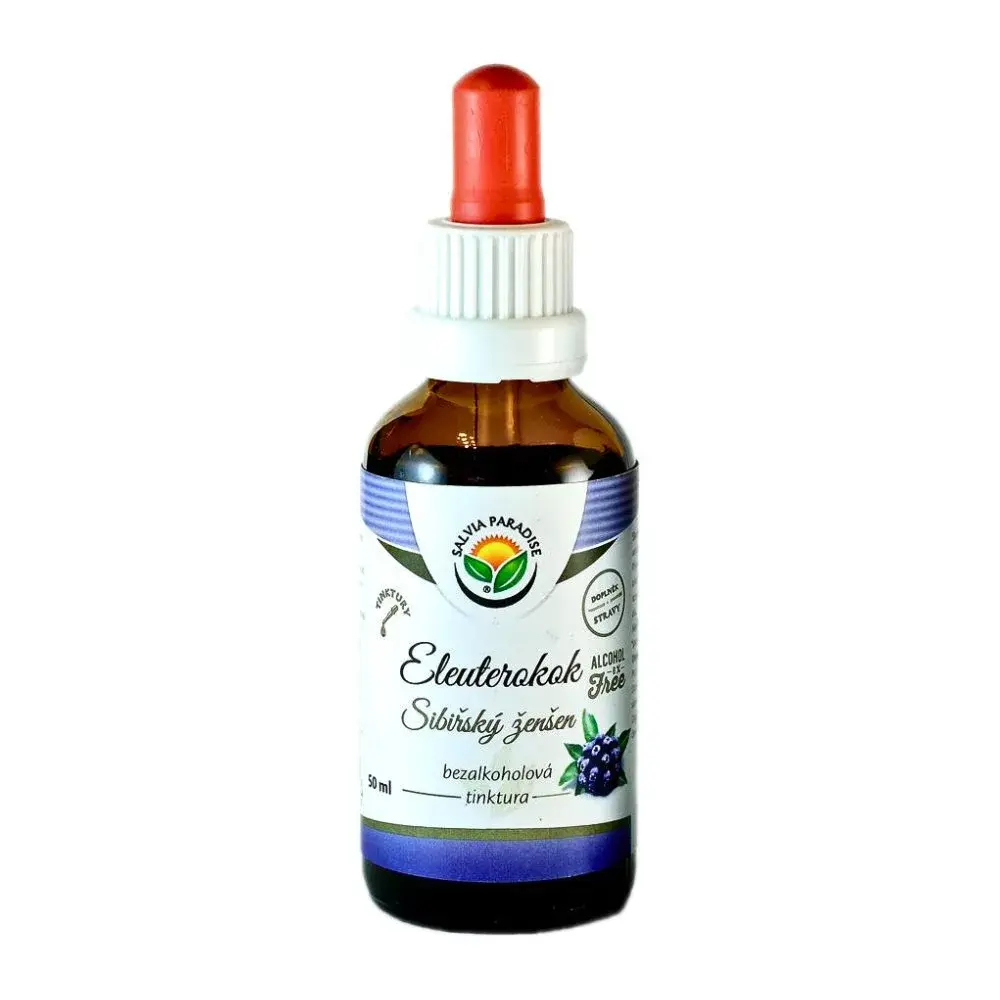 Salvia Paradise Eleuterokok tinktura bez alkoholu, 50 ml | Vegmart.cz
